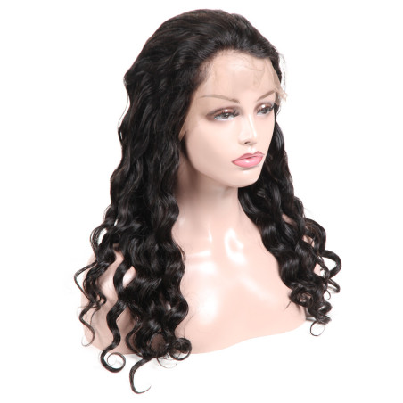 Perruque bouclée naturelle loose wave